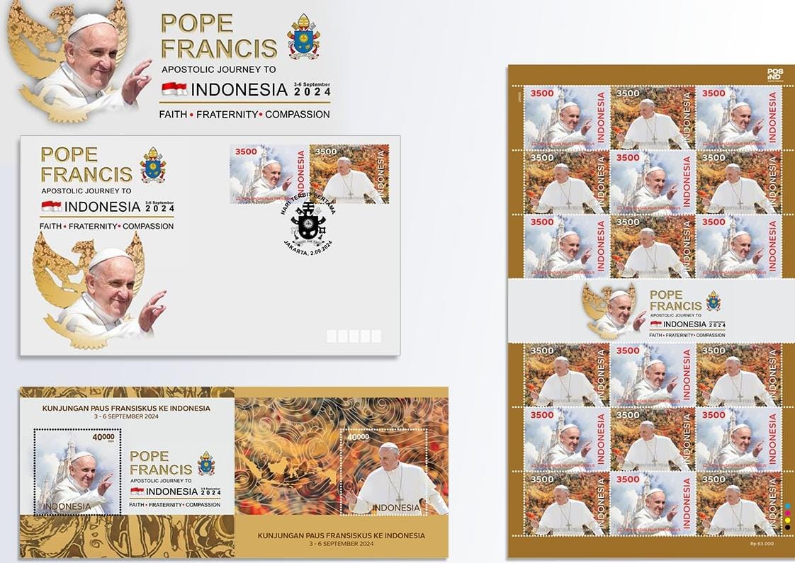 Kominfo, PT Pos Indonesia dan KWI Launching Perangko Khusus Kunjungan ...