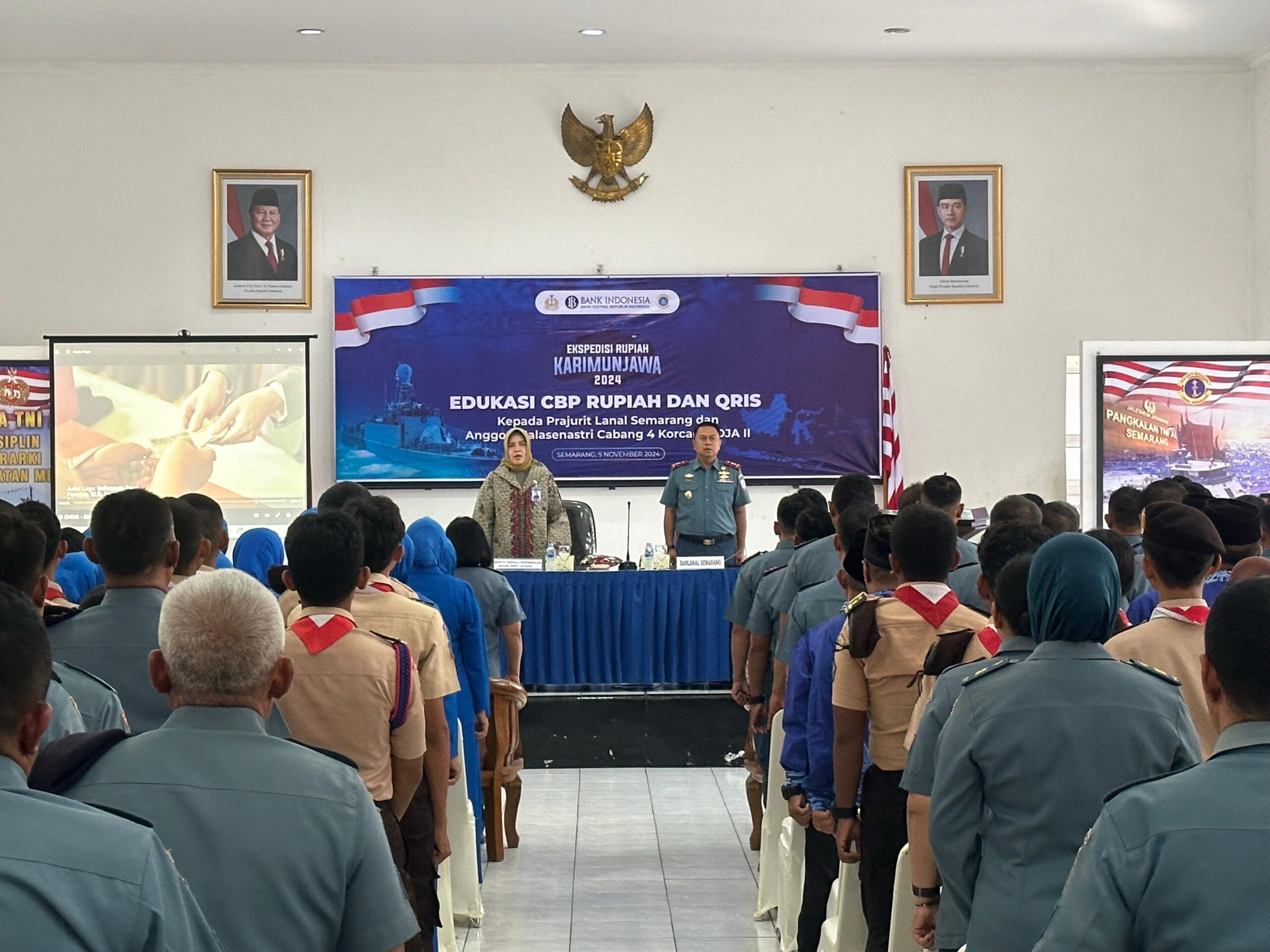 EDUKASI CBP DAN QRIS BANK INDONESIA KEPADA PRAJURIT LANAL SEMARANG ...
